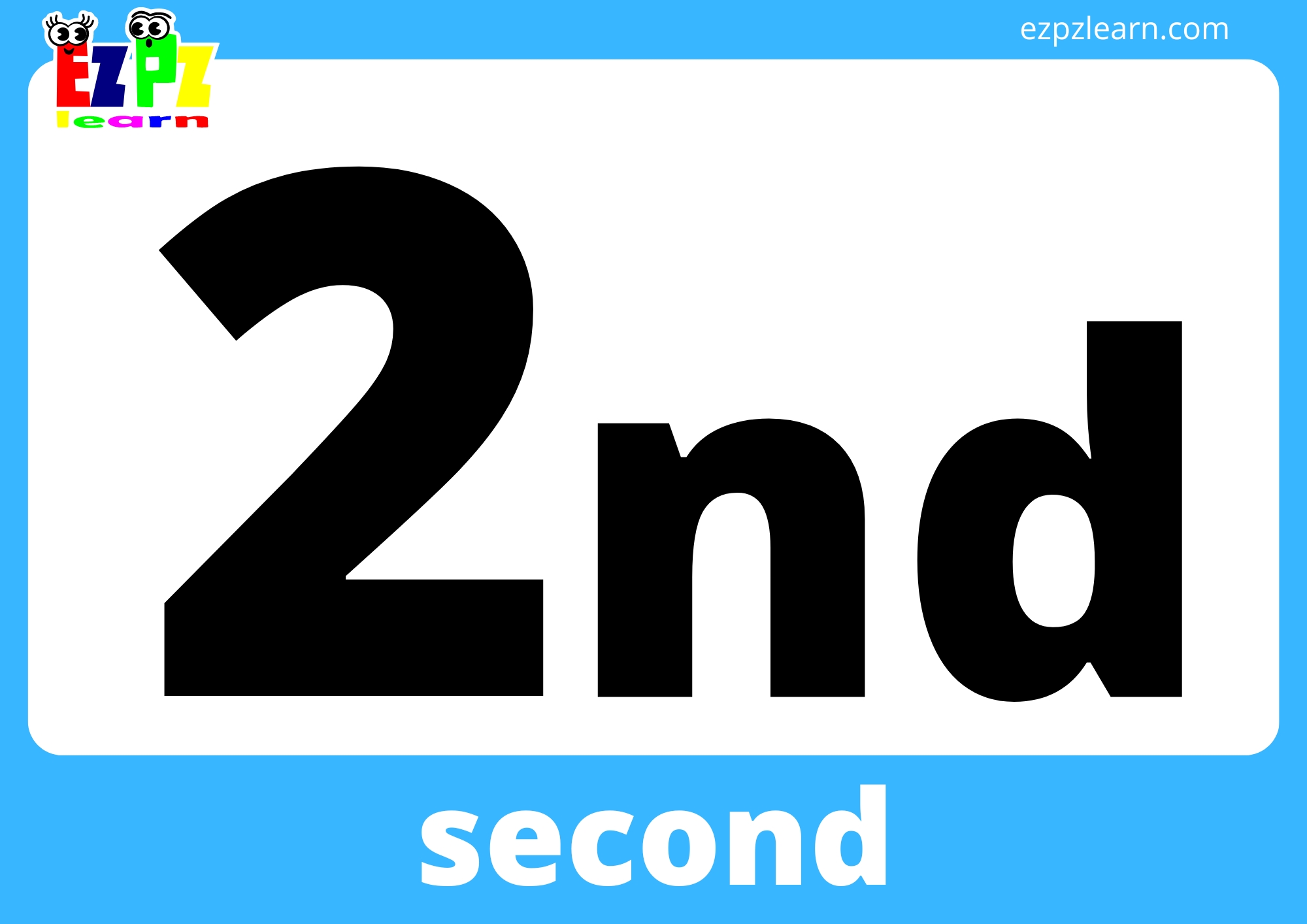 Ordinal Numbers Flashcards - Ezpzlearn.com Ordinal Numbers Flashcards - Ezpzlearn.com